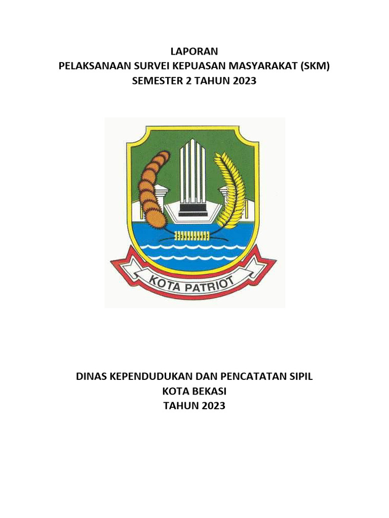 Template Laporan SKM SMST 2 Tahun 2023 FIX | PDF