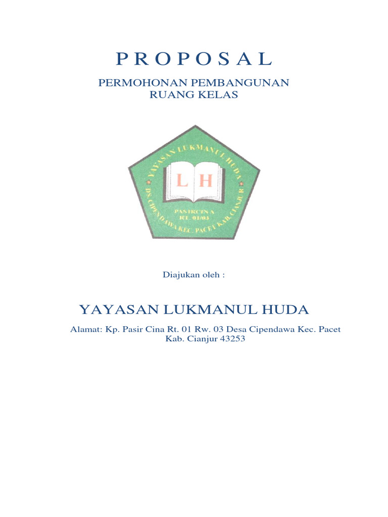 proposal pengajuan yayasan LH-BI | PDF