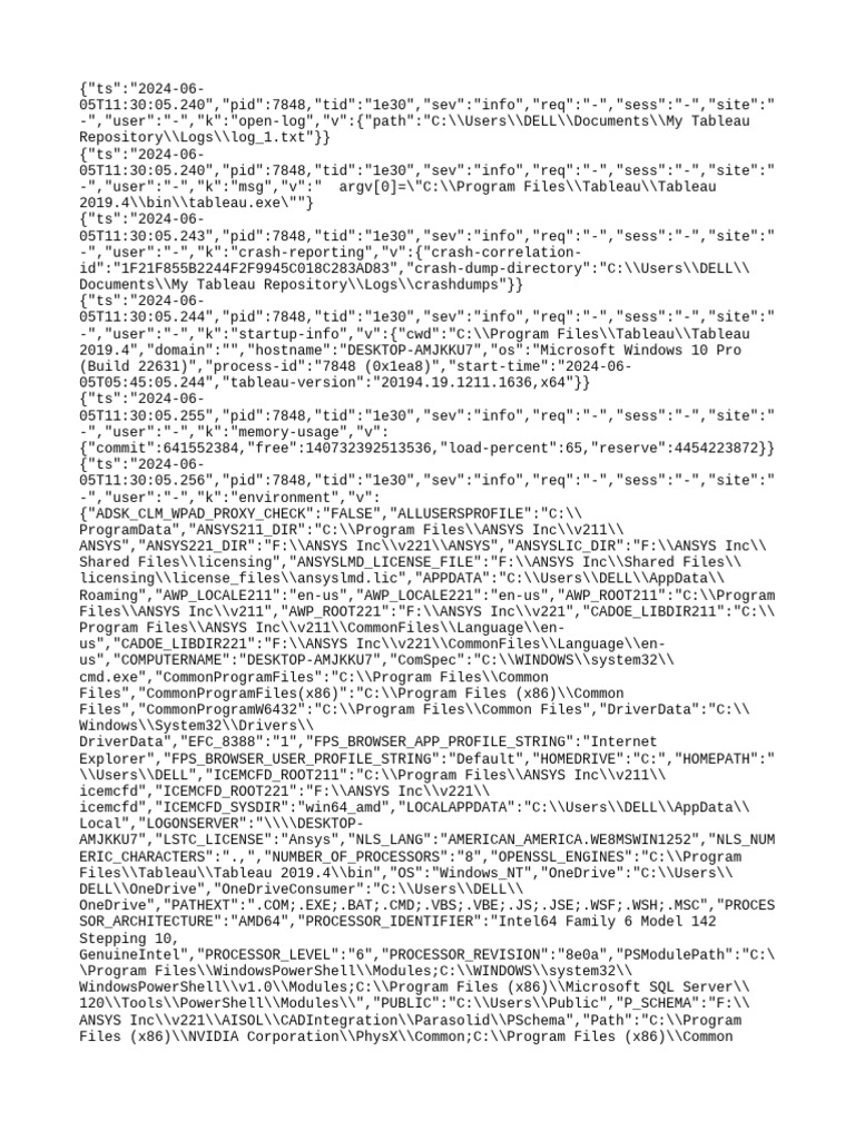 Log 1 | PDF | Computing | Software Engineering