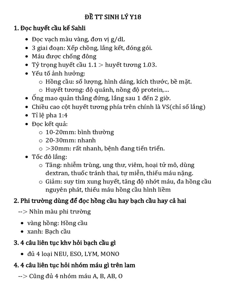 ĐỀ TT SINH LÝ đa | PDF