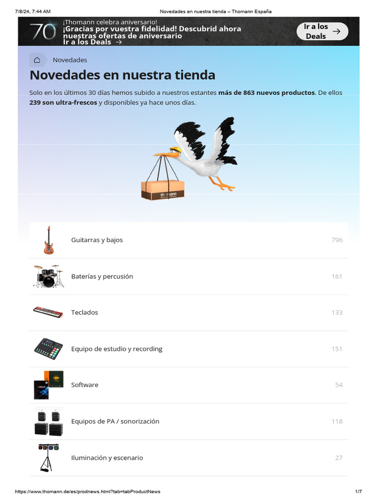 Novedades en Nuestra Tienda - Thomann España | PDF