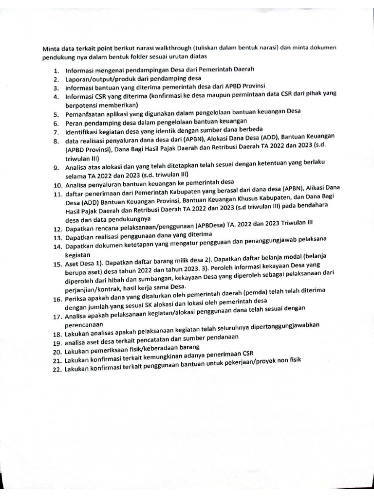 permintaan bpk baru | PDF