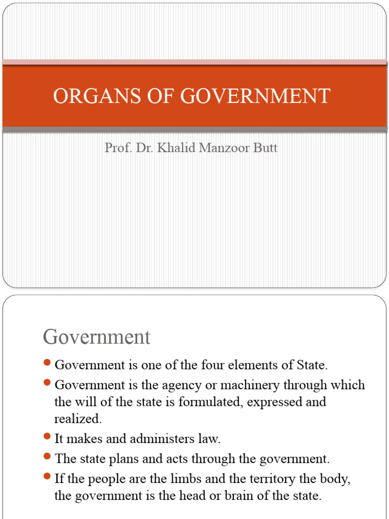 ORGANS OF GOVERNMENT (Brief) | PDF | Judiciaries | Legislature