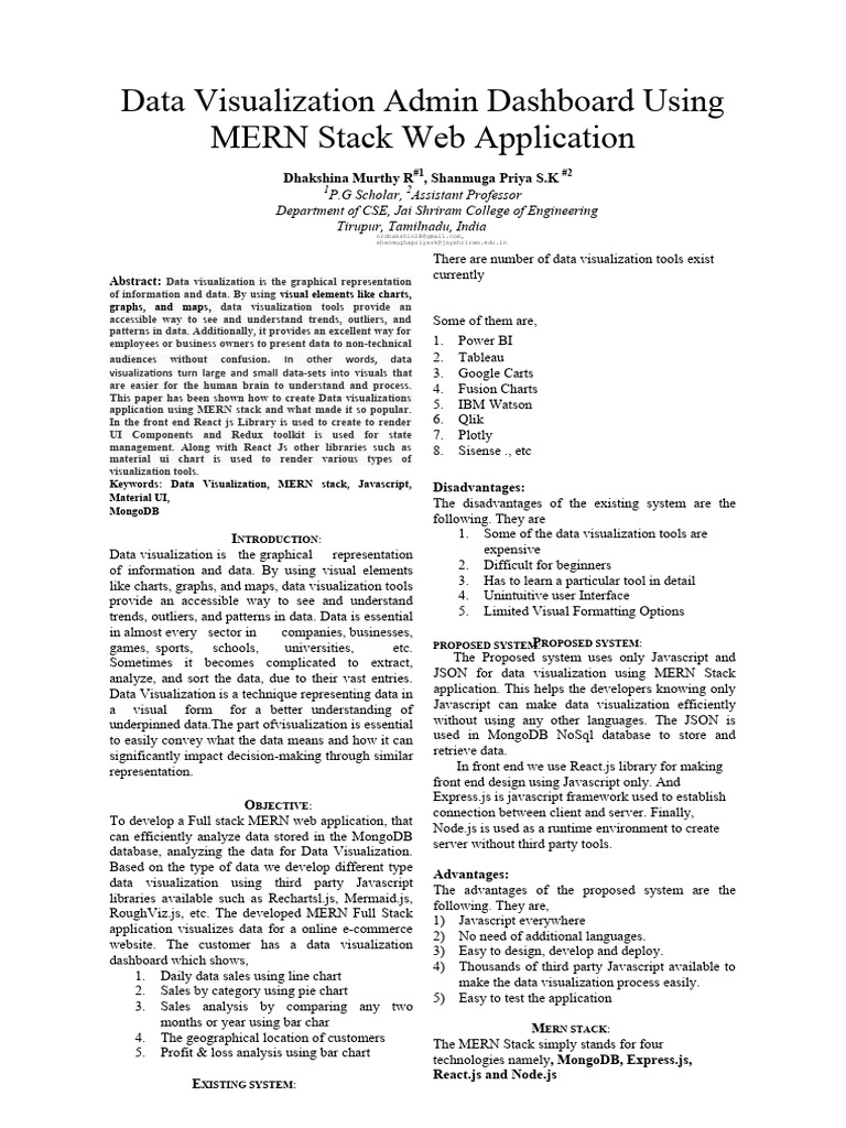 MERN Stack Conference-Paper | PDF | No Sql | Mongo Db