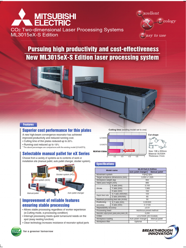 ML3015 EX S Brochure | PDF | Steel | Pallet
