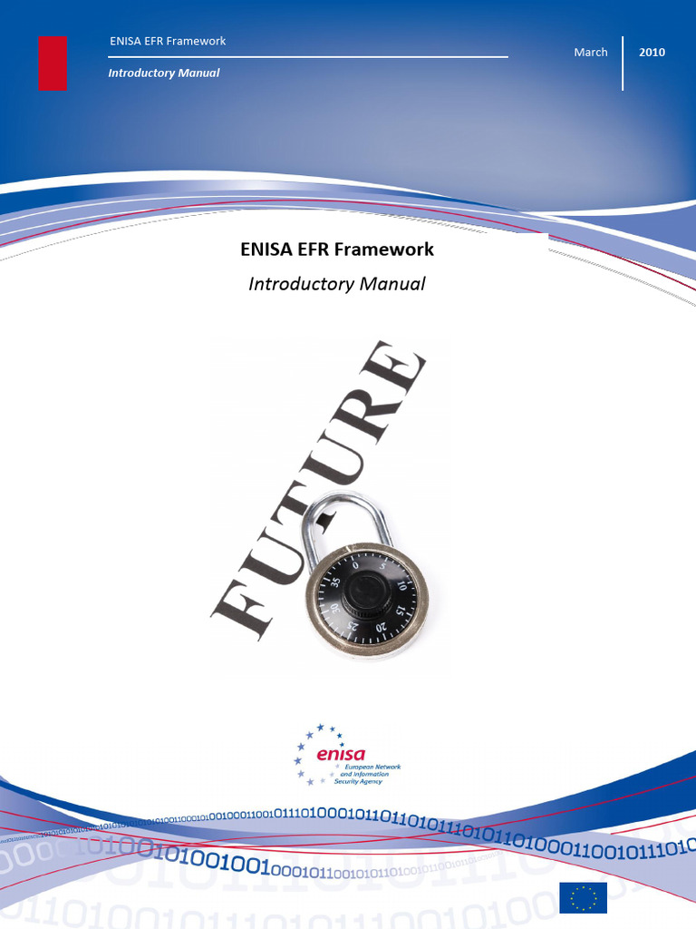 ENISA EFR Framework - Introductory Manual | PDF | Risk | Information