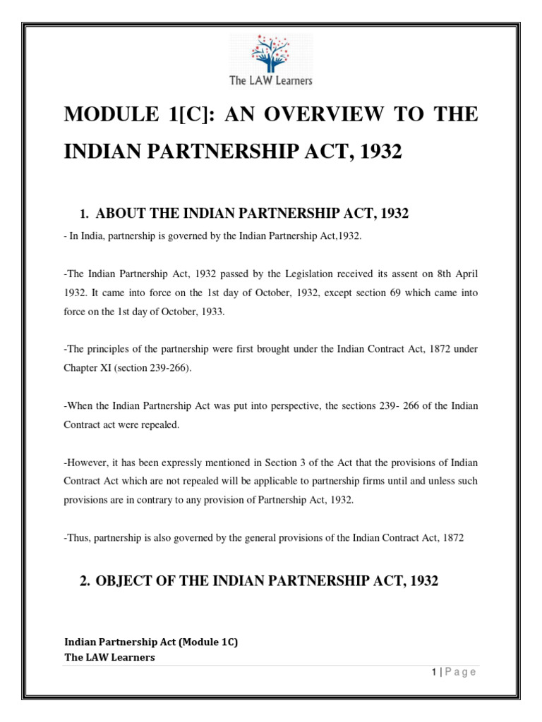 Partnership 2 Pdf Partnership Law Of Agency