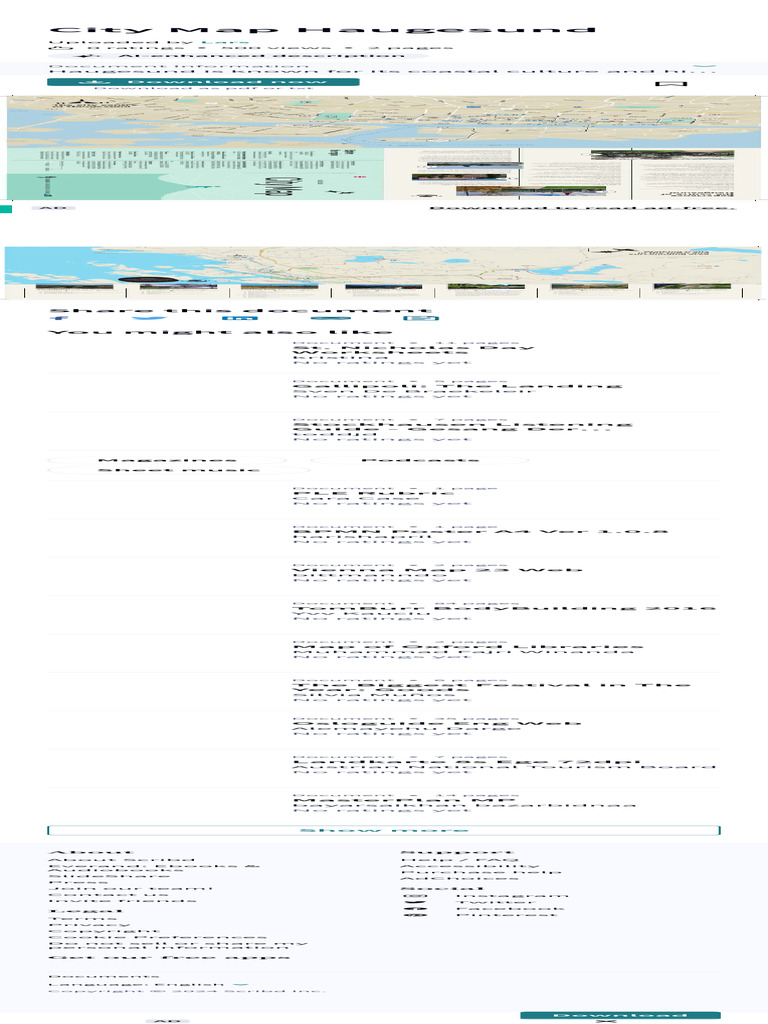 City Map Haugesund PDF | PDF | Scribd