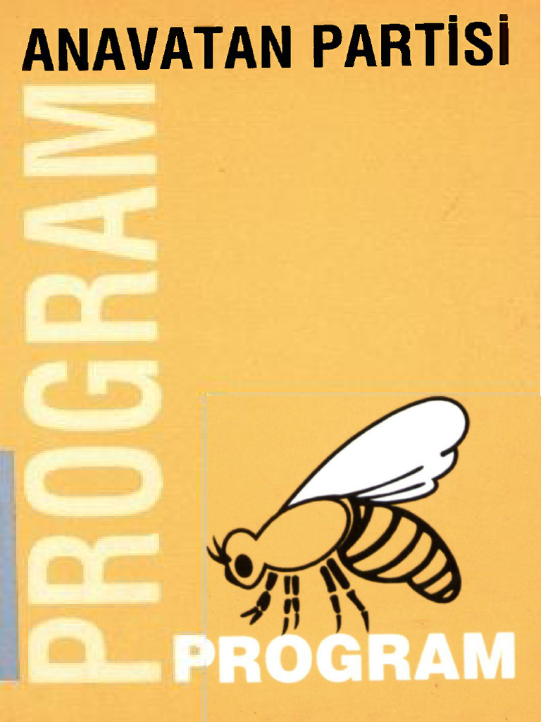 Anavatan Partisi Programı | PDF