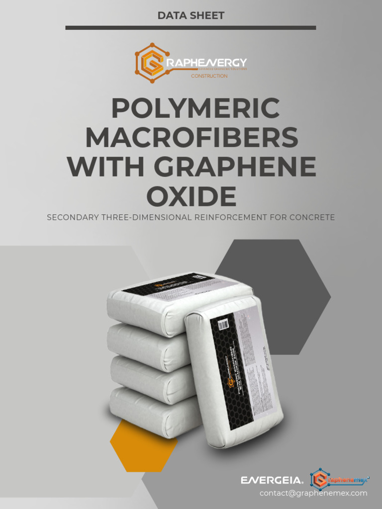 Datasheet Polymeric Macrofibers Graphenemex | PDF | Concrete | Graphene