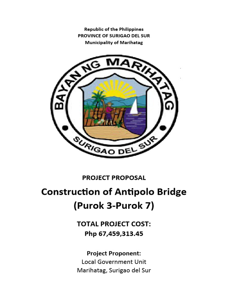 Project Proposal Antipolo Bridge | PDF | Concrete | Deep Foundation