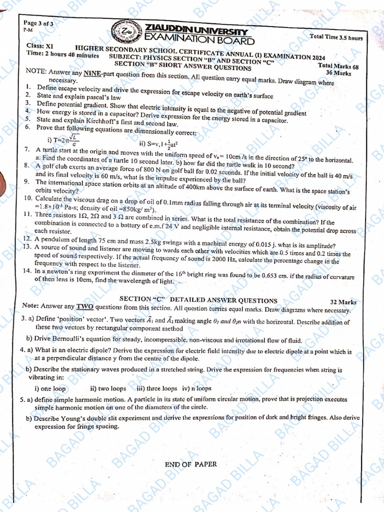 Xi - Physics Solve (Zueb) | PDF