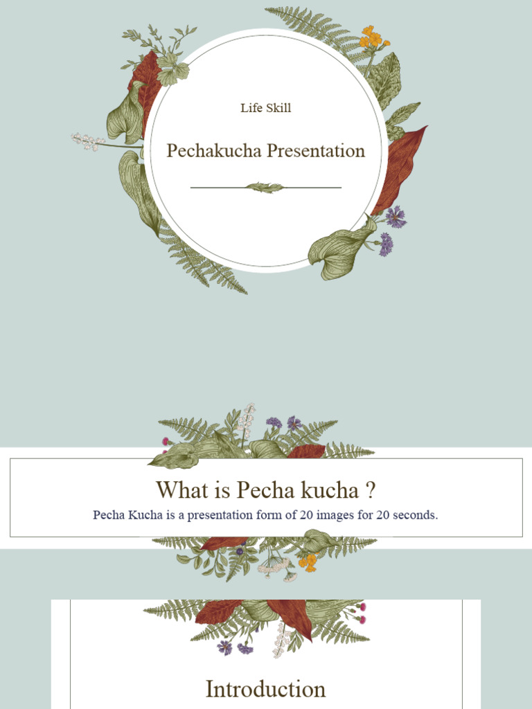 Pechakucha Presentation | PDF | Microsoft Power Point