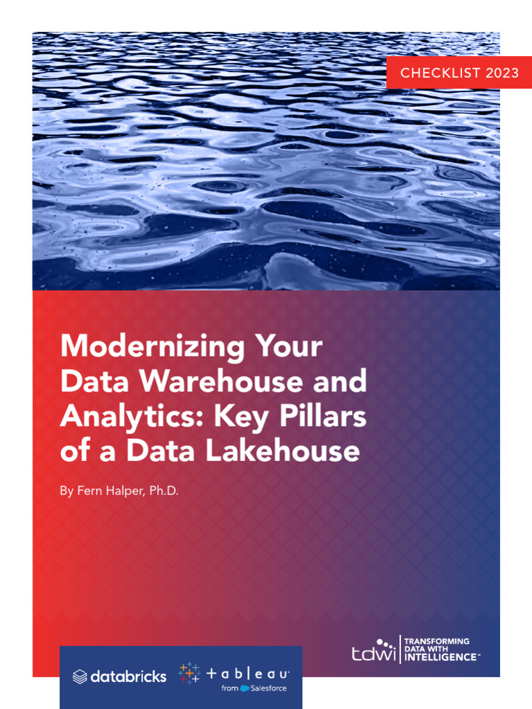 TDWI Checklist Report KPDL Databricks Tableau Halper Web | PDF | Analytics | Databases