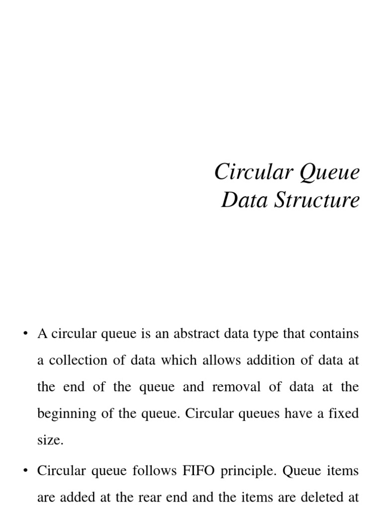 Circularqueue | PDF | Queue (Abstract Data Type) | Computer Programming Circularqueue | PDF | Queue (Abstract Data Type) | Computer Programming