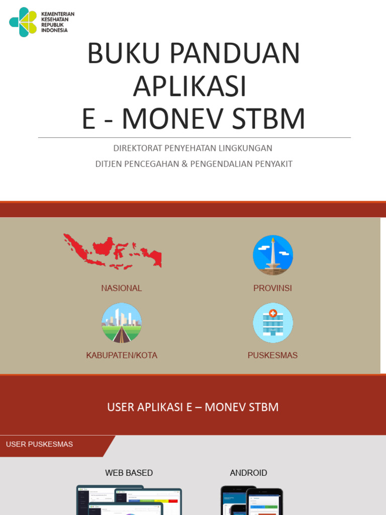 Buku Panduan Aplikasi E - Monev STBM | PDF | Komputer