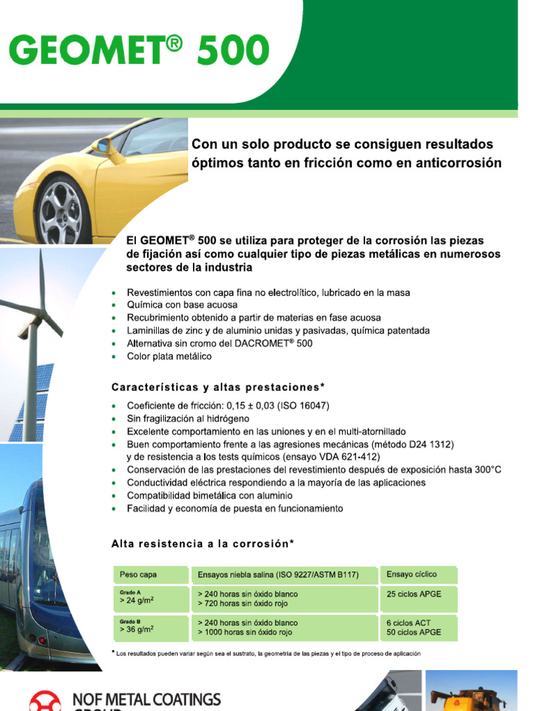 Geomet - 500-Es-Revestimiento Protector | PDF