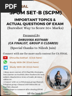 SPOM Set A MCQs for CA Final Exam | PDF | Career & Growth | Finance ...