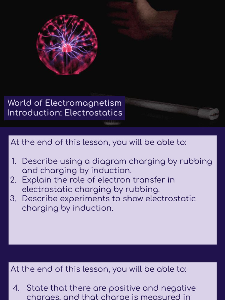Electrostatics 1 2 | PDF | Electric Charge | Electron