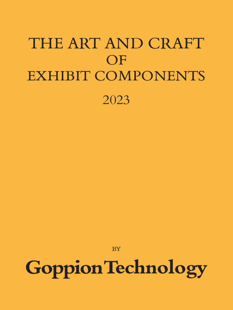 Brochure Exhibit Components Goppion 2023 | PDF | Museum | Louvre