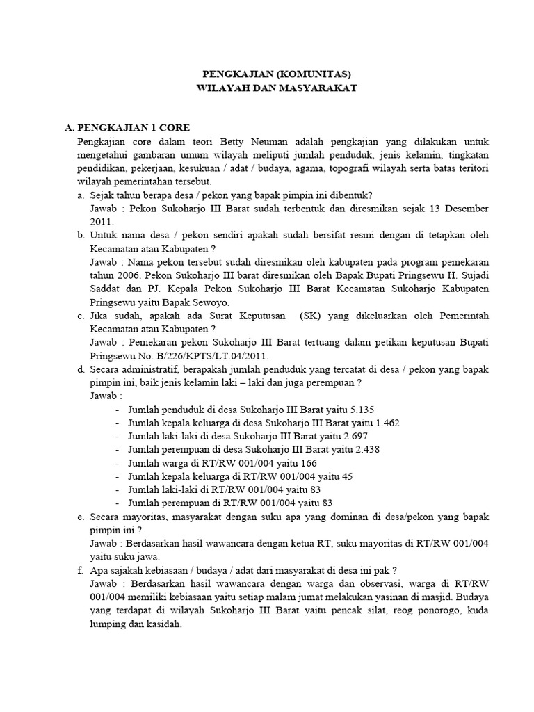 Contoh Askep Komunitas | PDF | Pengembangan Diri | Gaya Hidup