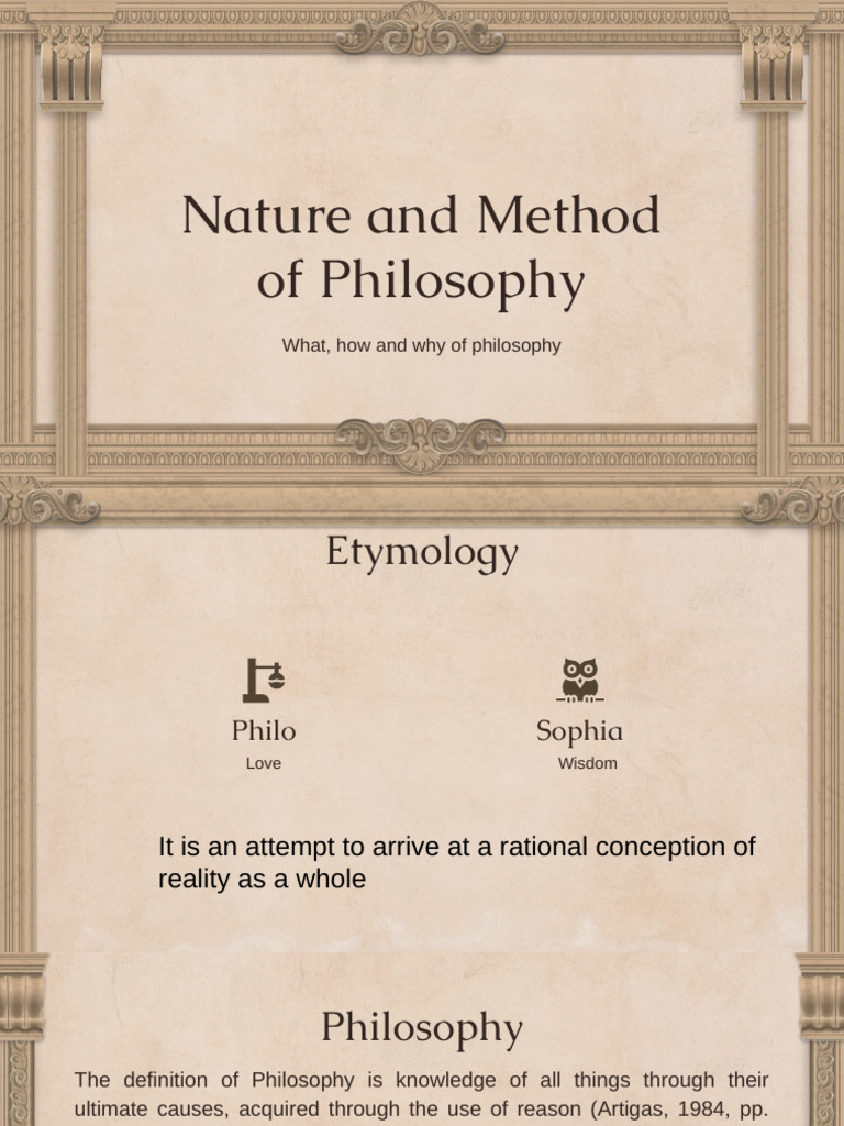 Nature and Method of Philosophy | PDF | Existence | Metaphysics