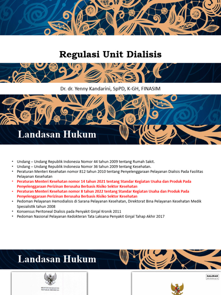 Regulasi Unit Dialisis Edit | PDF