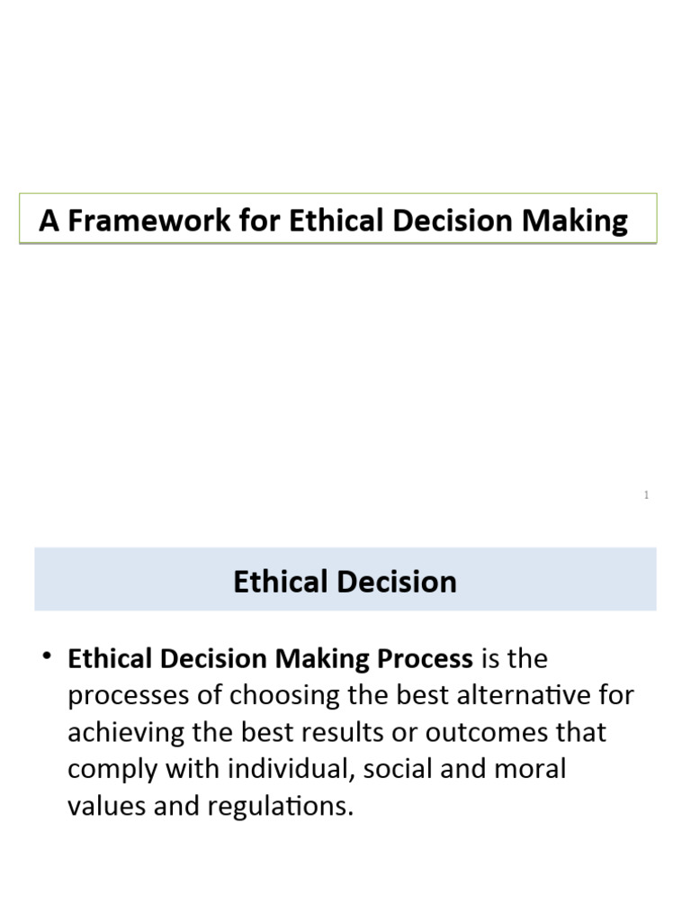 5. Ethical decision making & ethical Dilemma | Download Free PDF ...