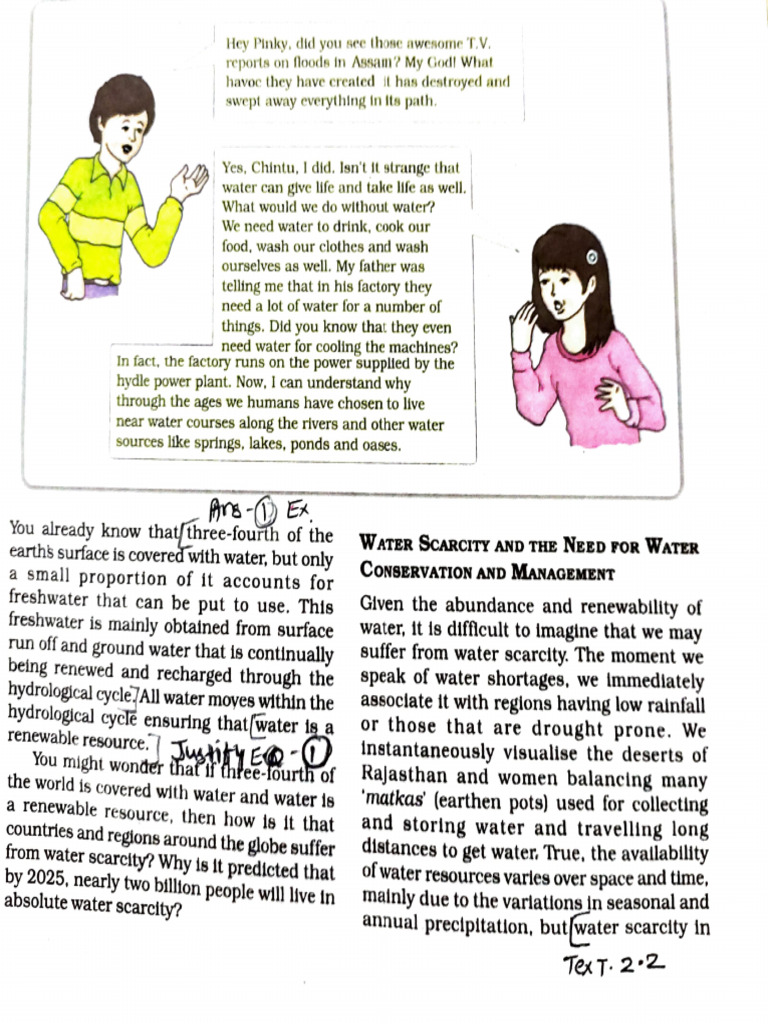 Economics class 10 chapter1 | PDF | Water Scarcity | Dam