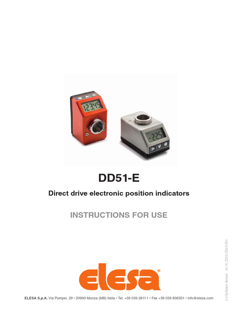 Operating Instruction DD51-E EN | PDF | Parameter (Computer Programming) | Temperature