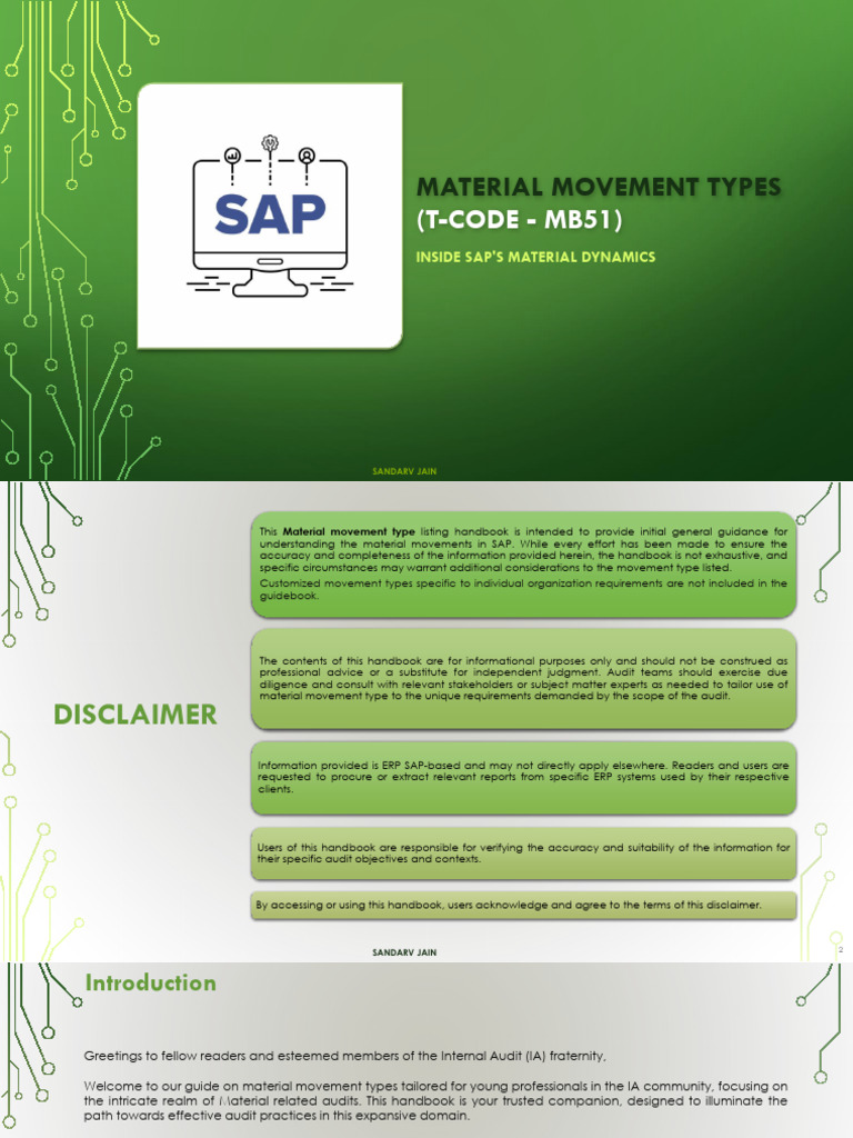 Movement Type Final | PDF | Inventory | Goods