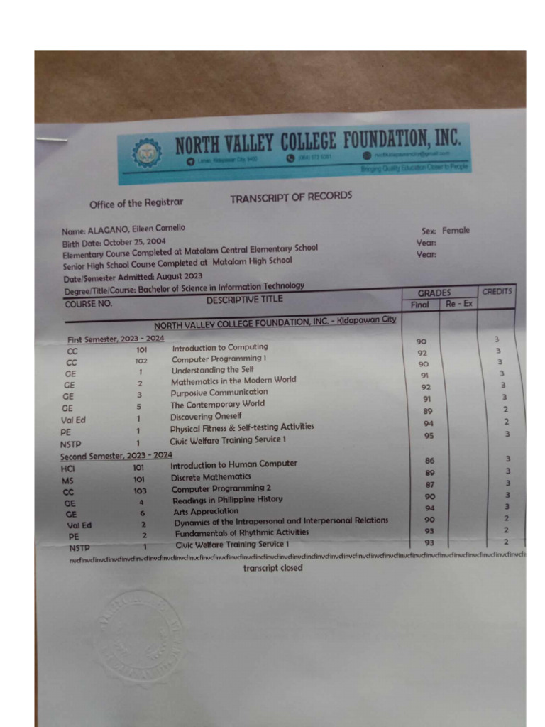 Document File Grade | PDF