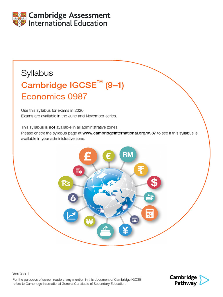 Economics Syllabus | PDF | Economic Equilibrium | Demand