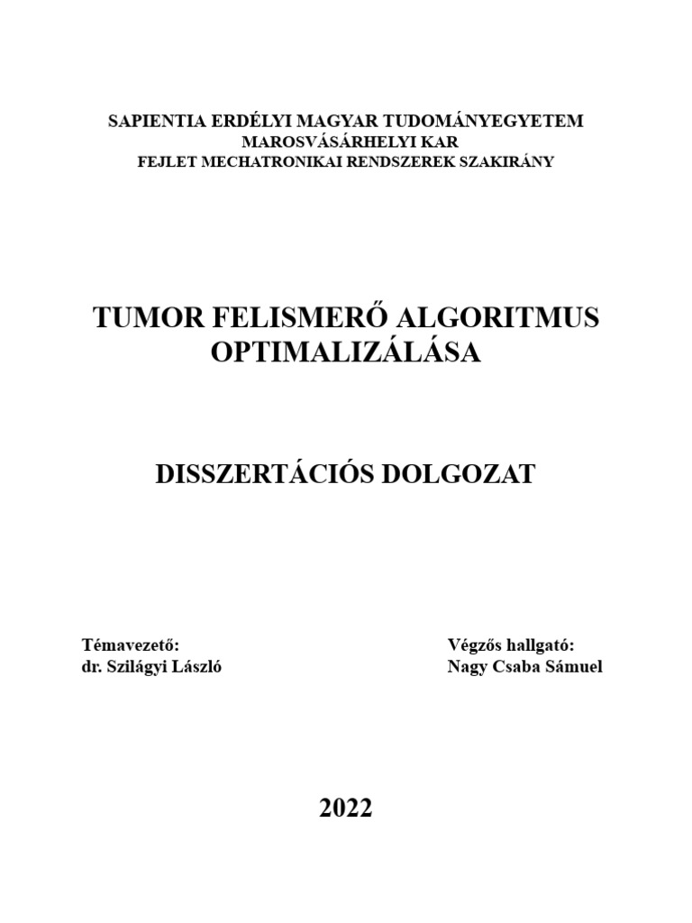 Tumor Recognition | PDF