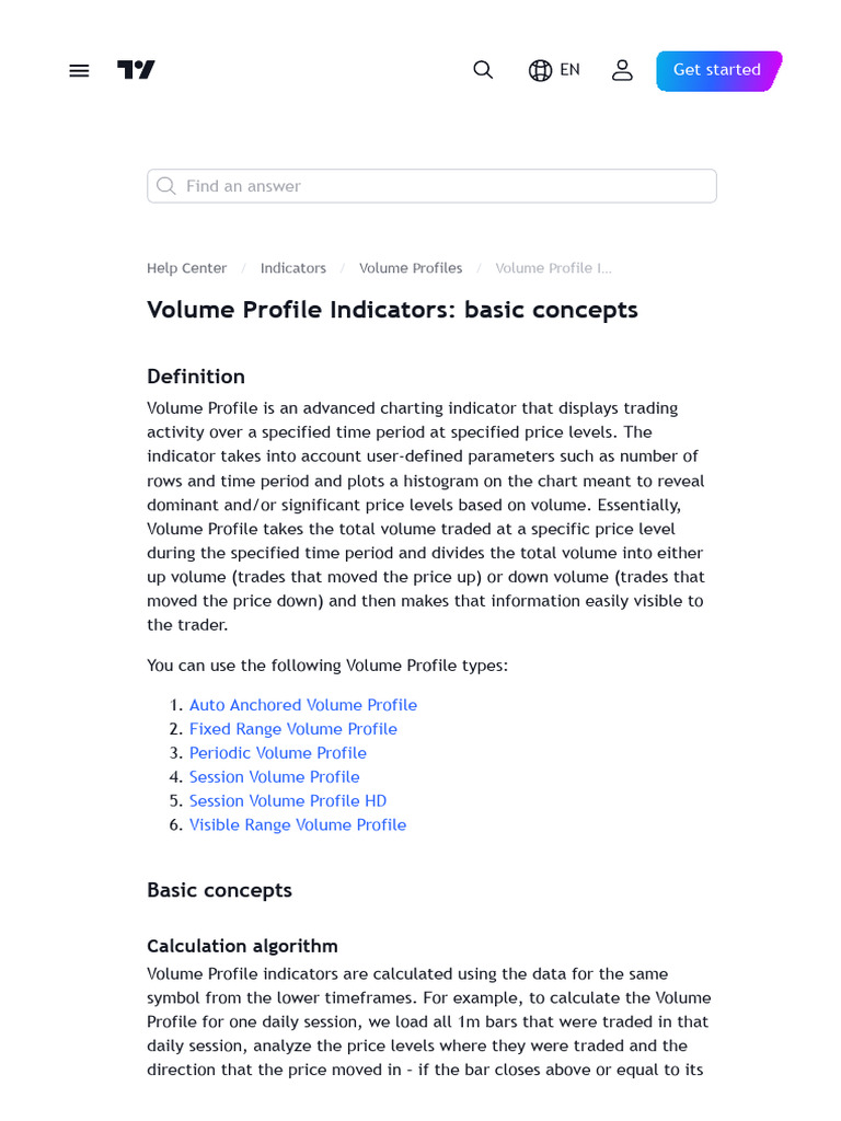 Volume Profile | PDF | Volume