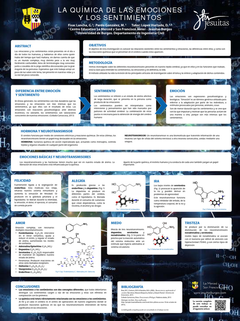 La Química de Las Emociones y Los Sentimientos Poster 1 (1) | PDF ...