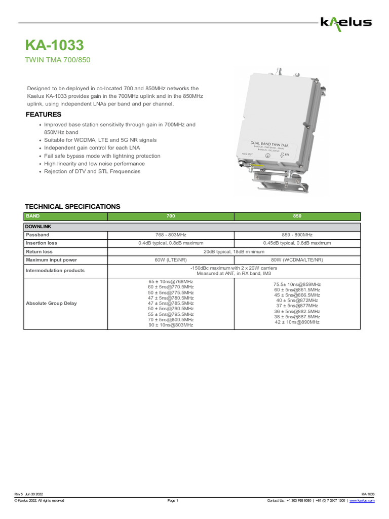 KA-1033_Datasheet | PDF | Electrical Engineering | Wireless
