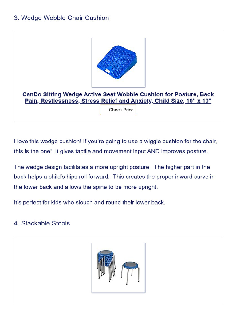 Best Flexible Seating For The Classroom - OT & Kid Approved - 6 | PDF