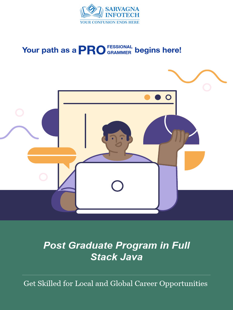 PGP Full Stack Java Brochure - Sarvagna Infotech | PDF | Computer Programming | Mentorship
