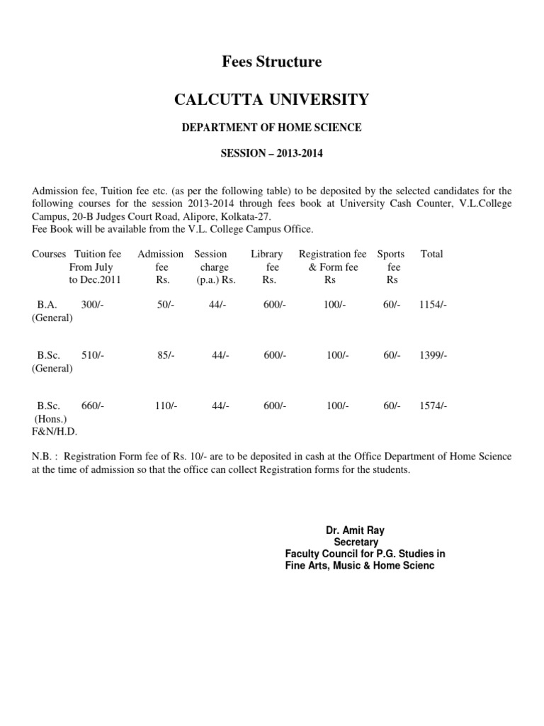 Fees Structure | PDF