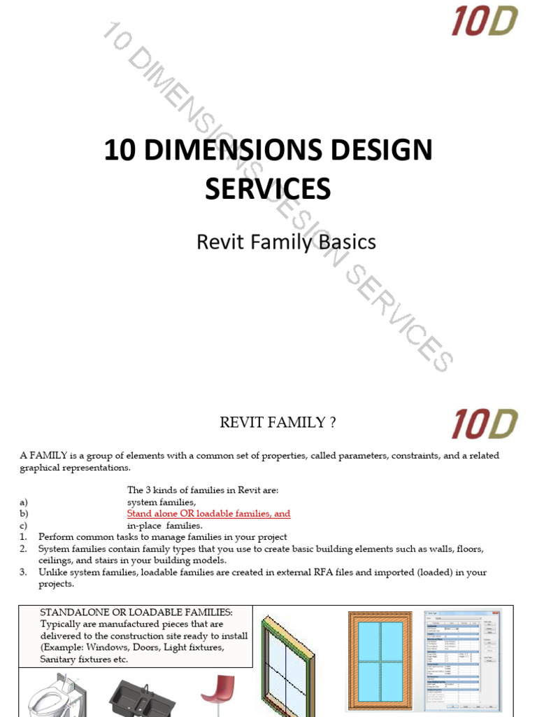 Revit Family Basics Guide | PDF | Autodesk Revit | Computing