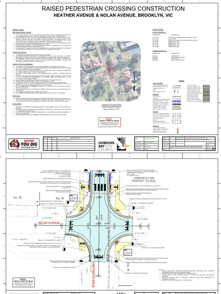 Raised Pedestrian Crossing Annunciation | PDF | Road Surface | Drainage