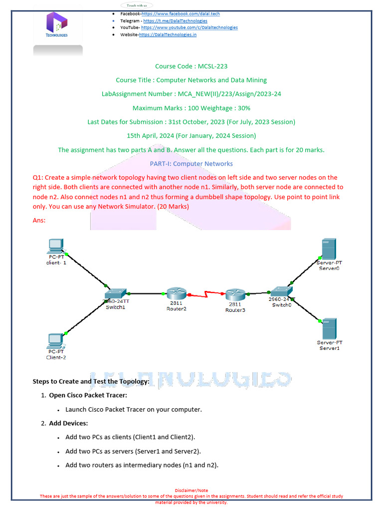 Waveart - in MCSL-223 | PDF | Network Topology | Network Protocols