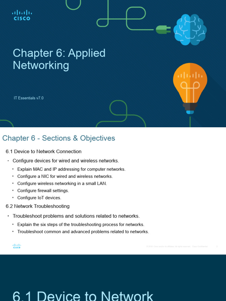 Ch6 Applied Networking | PDF | Ip Address | I Pv6