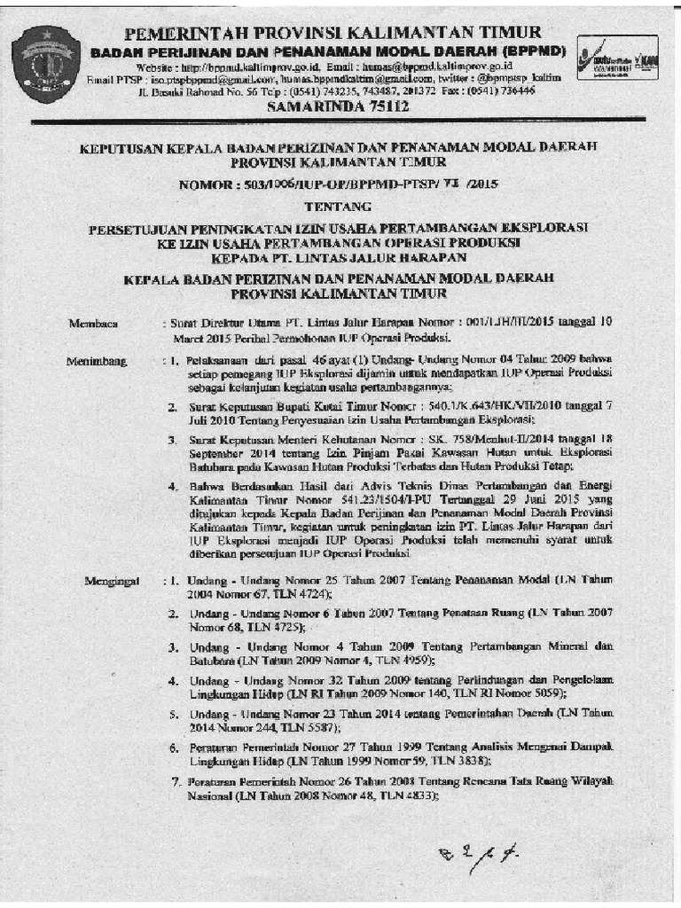 IUP OP PT.LJH_00 | PDF