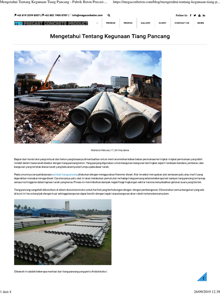 Analisis Fungsi Tiang Pancang | PDF