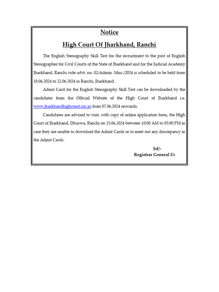 English Stenography Skill Test 20052024 | PDF