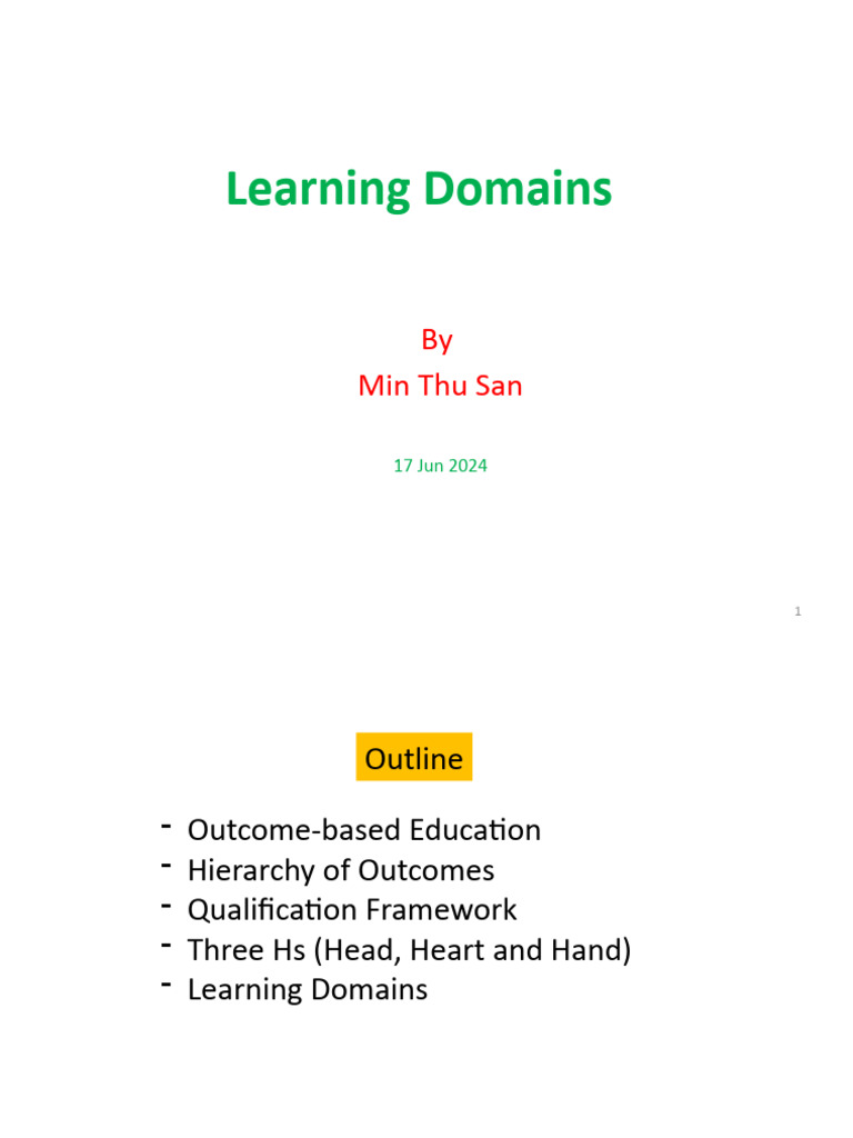 Learning Domains | PDF