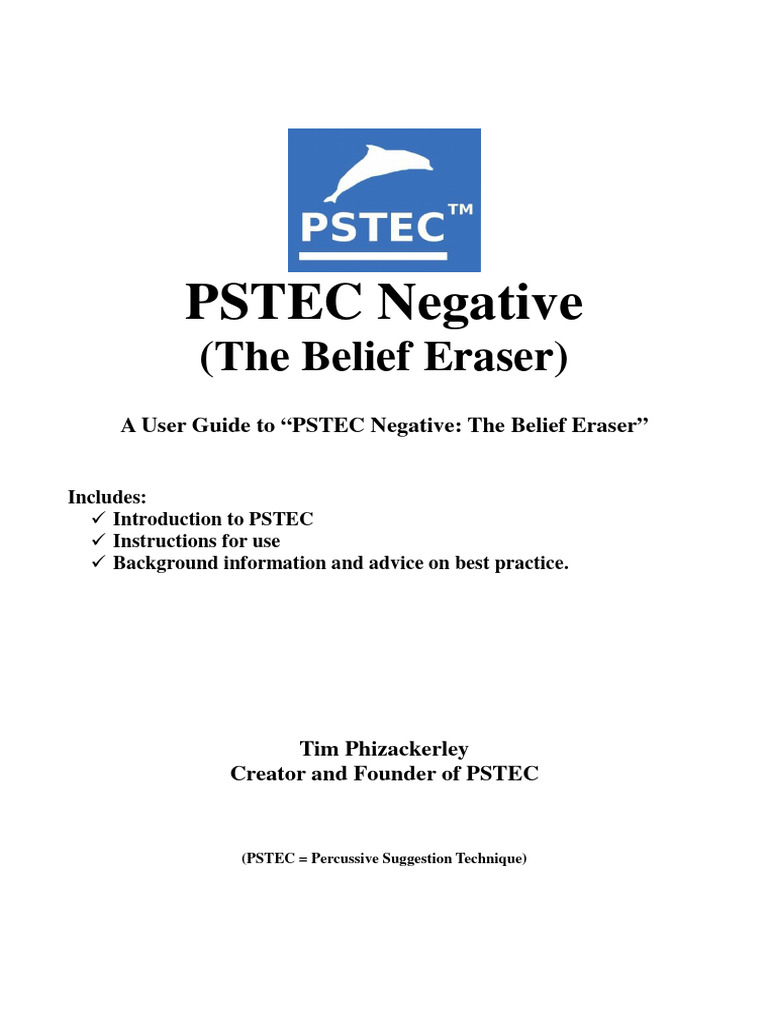 PSTECNegative UserGuide | PDF | Hypnosis | Mind