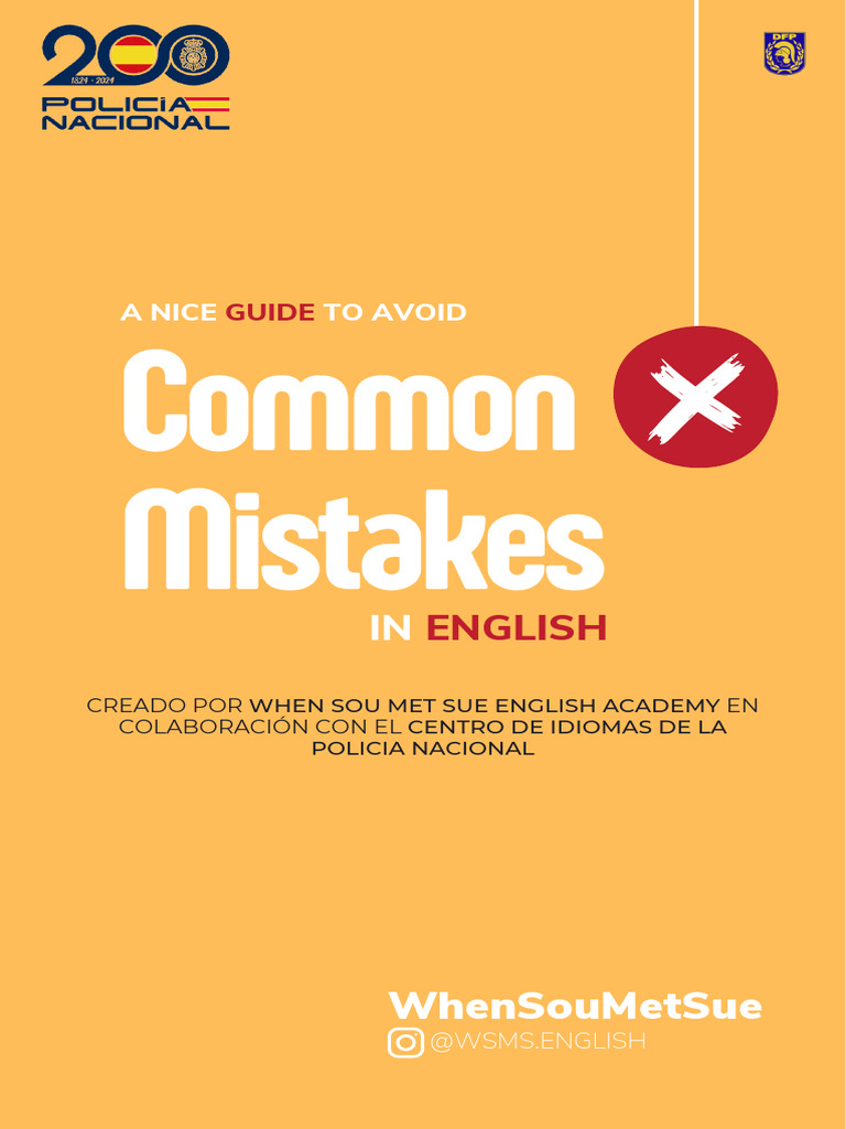Common Mistakes Guide Policía Nacional | PDF